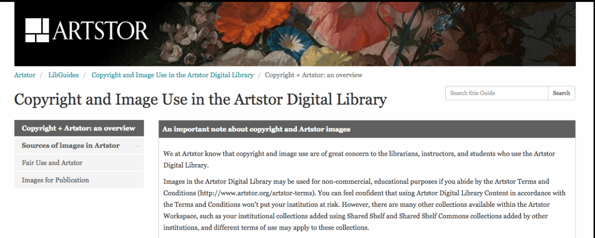 Artstor and copyright: a guide - About JSTOR